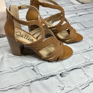 Callisto | Shoes | Callisto Of California Tan Heel Sandal | Poshmark